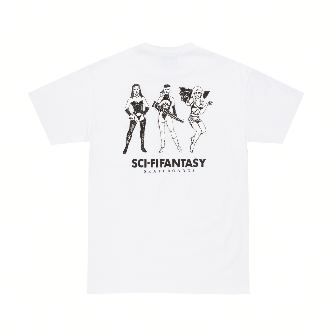 Macho Girls Tee - White – Sci-Fi Fantasy